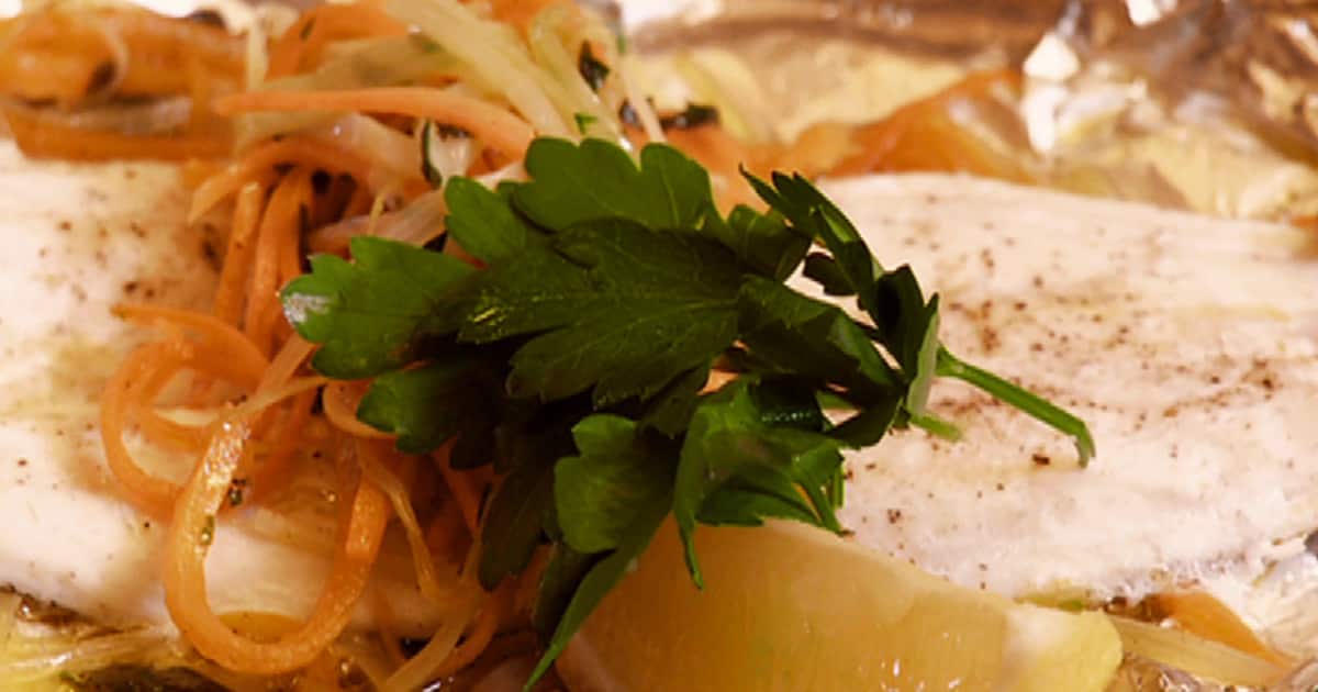 Merlan King George en papillote | Zeste