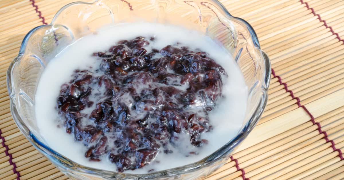 Pouding au riz glutineux noir | Zeste