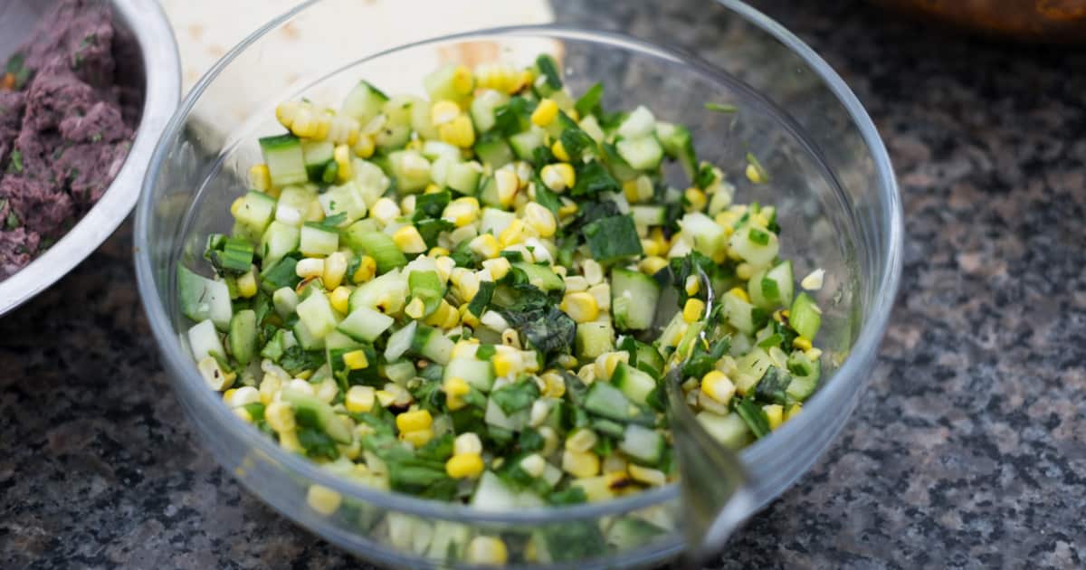 Recette de salade de maïs grillés | Zeste