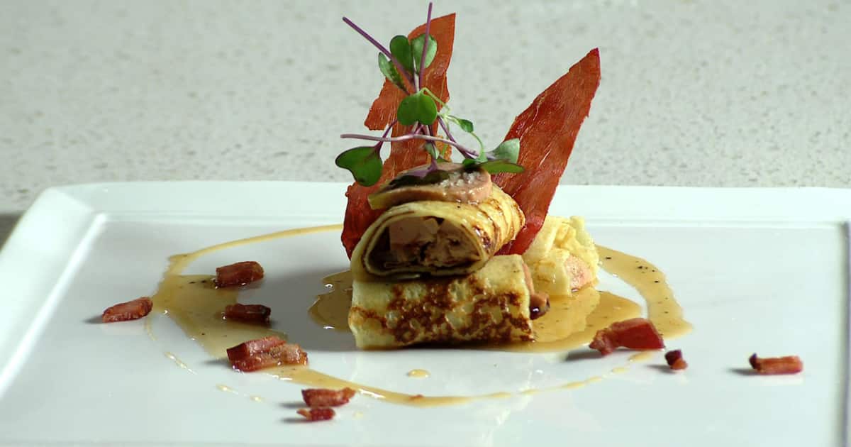 Crêpes au bacon et au foie gras | Zeste