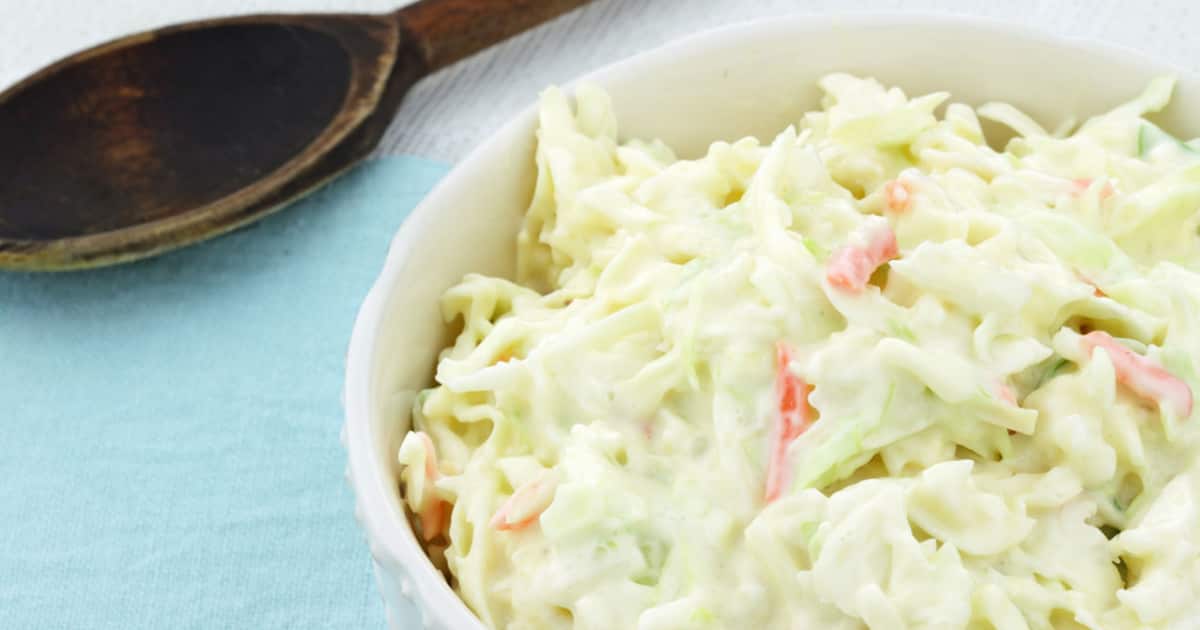 Recette de salade de choux et mayonnaise au cari | Zeste