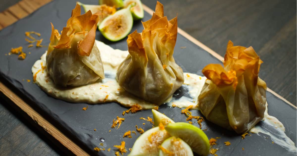 Baluchons de figues vertes rôties | Zeste