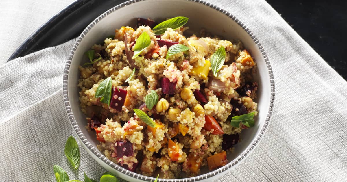Recette de salade de quinoa et légumes grillés | Zeste
