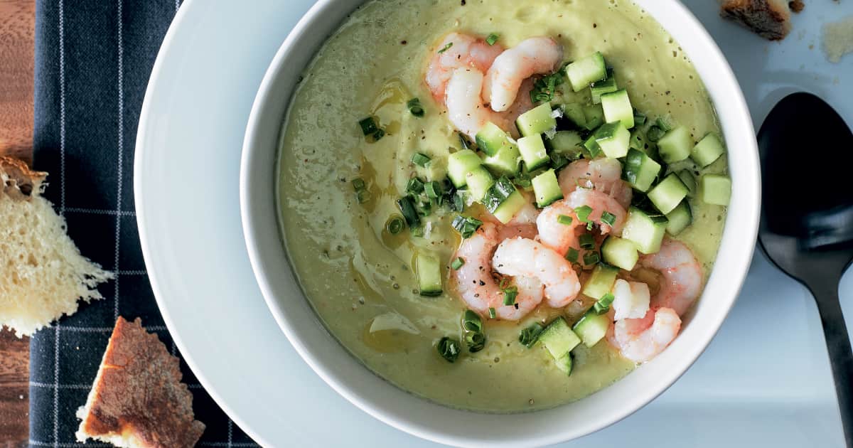 Recette de potage froid aux avocats | Zeste