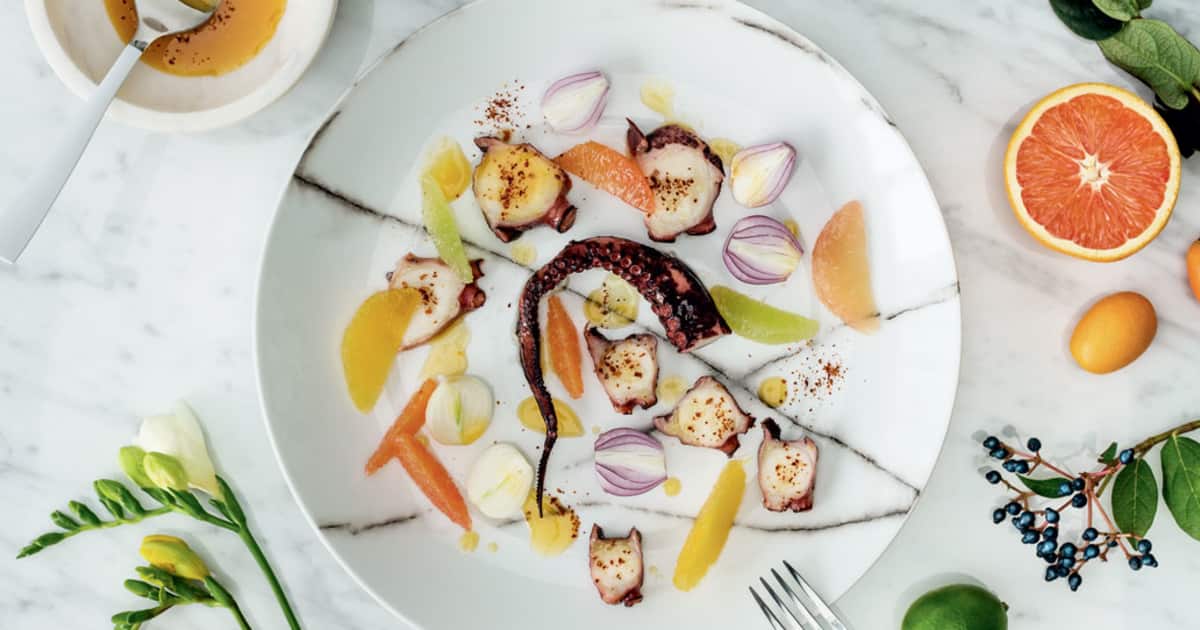 Carpaccio de pieuvre aux agrumes | Zeste