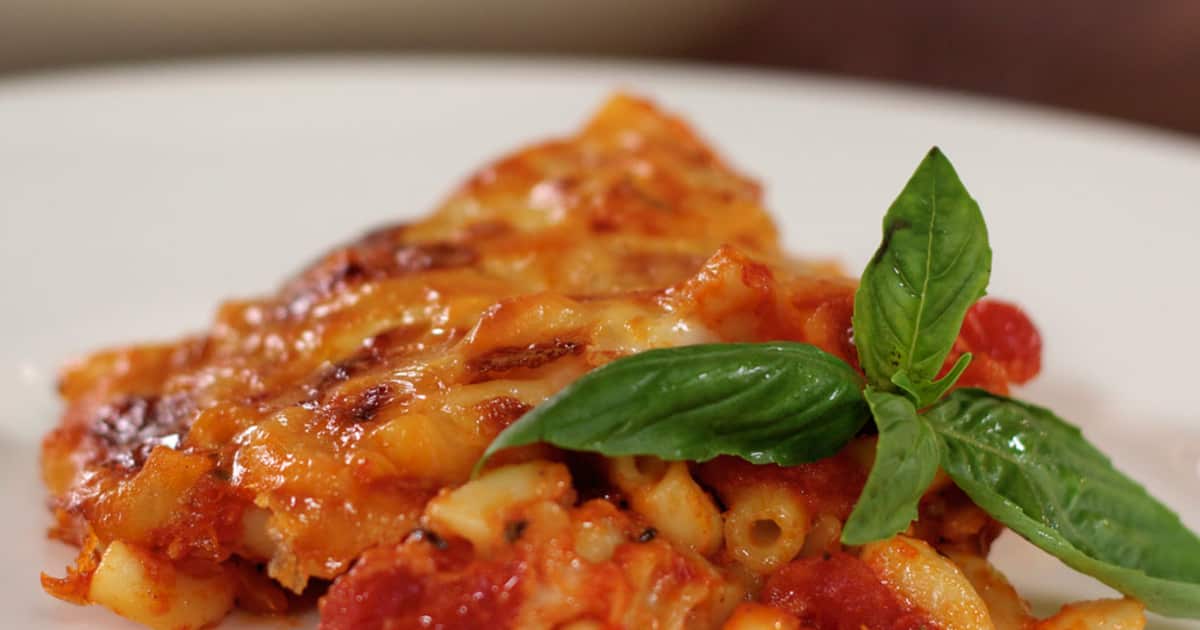 Recette de macaroni gratiné sauce rosée | Zeste