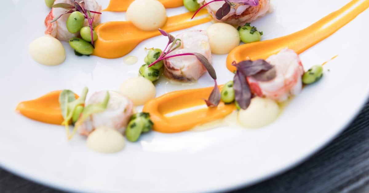 Homard des îles en escabèche, mousse à l'orange et carottes au cumin ...