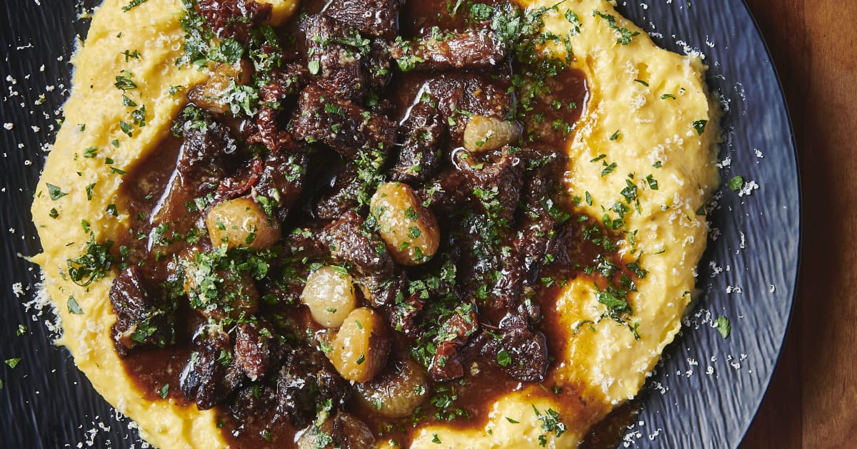 Ragoût de veau italien sur polenta | Zeste