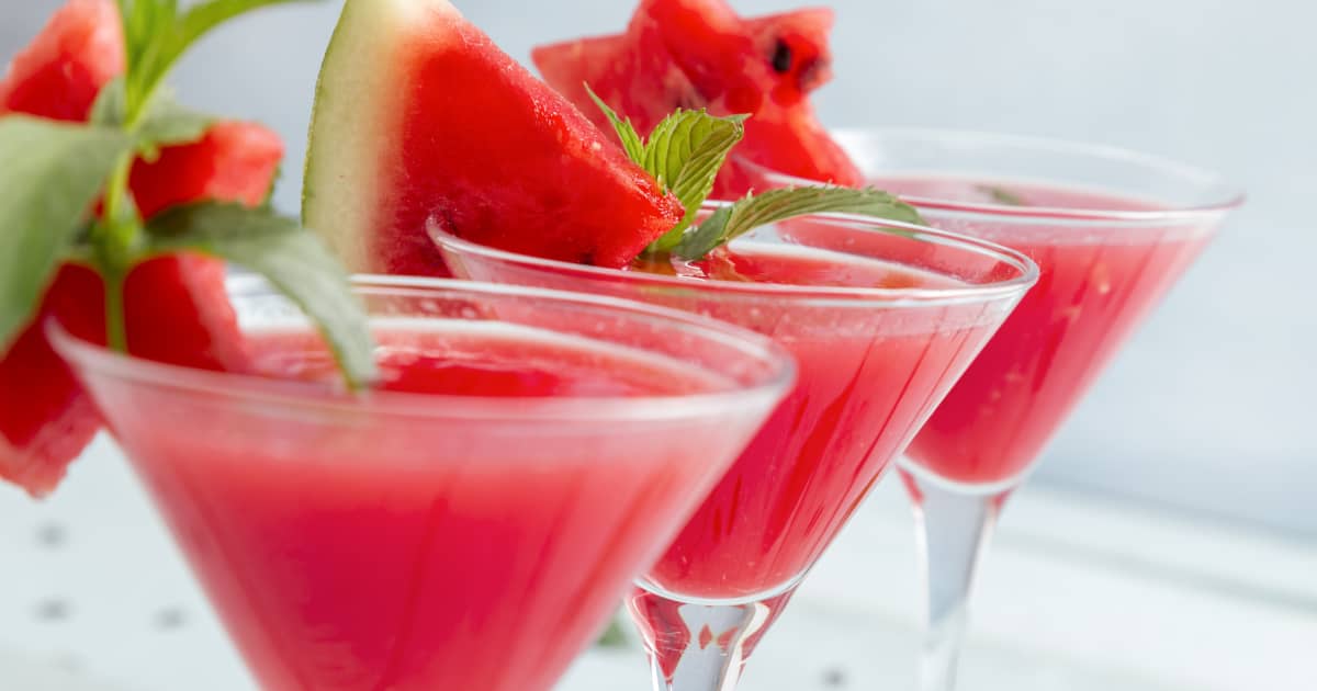 Cocktail au melon d'eau et au champagne | Zeste