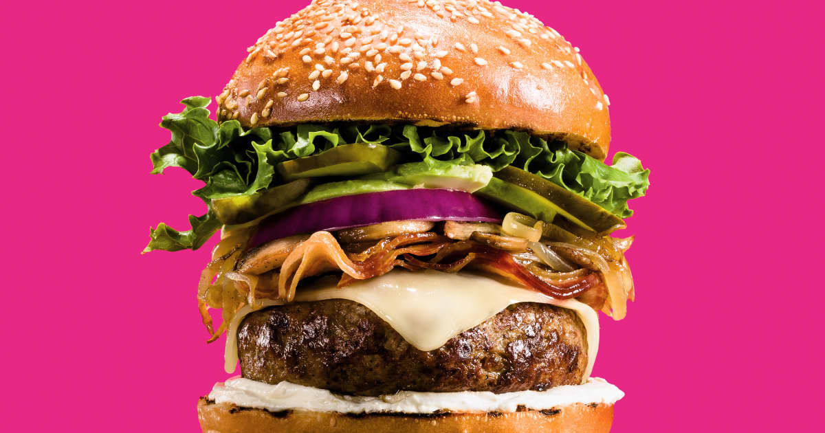 Recette de burger à la viande et au bacon | Zeste