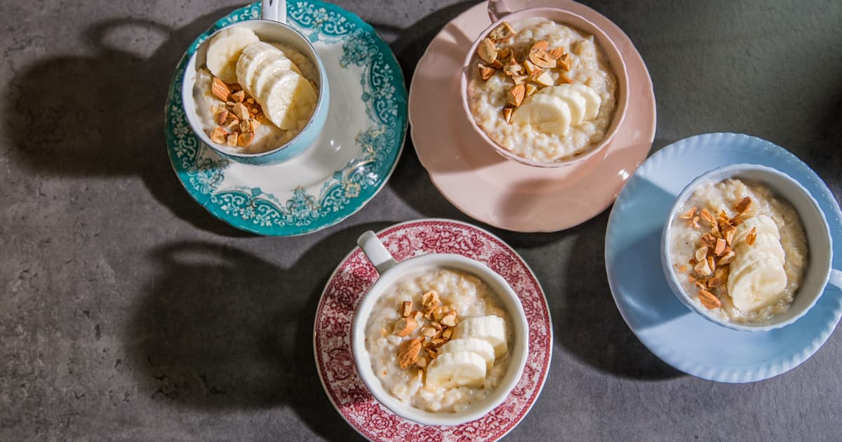 Pouding au riz brun et aux bananes | Zeste