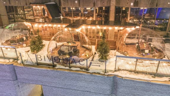 4 restaurants où déguster un repas sous un dôme cet hiver | Zeste