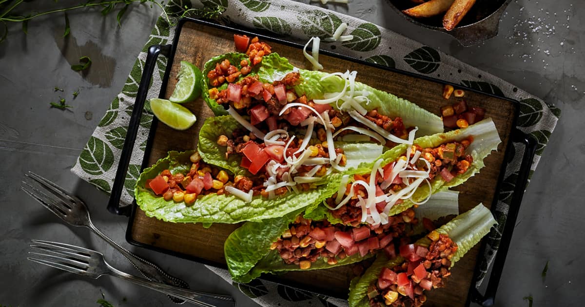 Recette de tacos végé de laitue romaine | Zeste