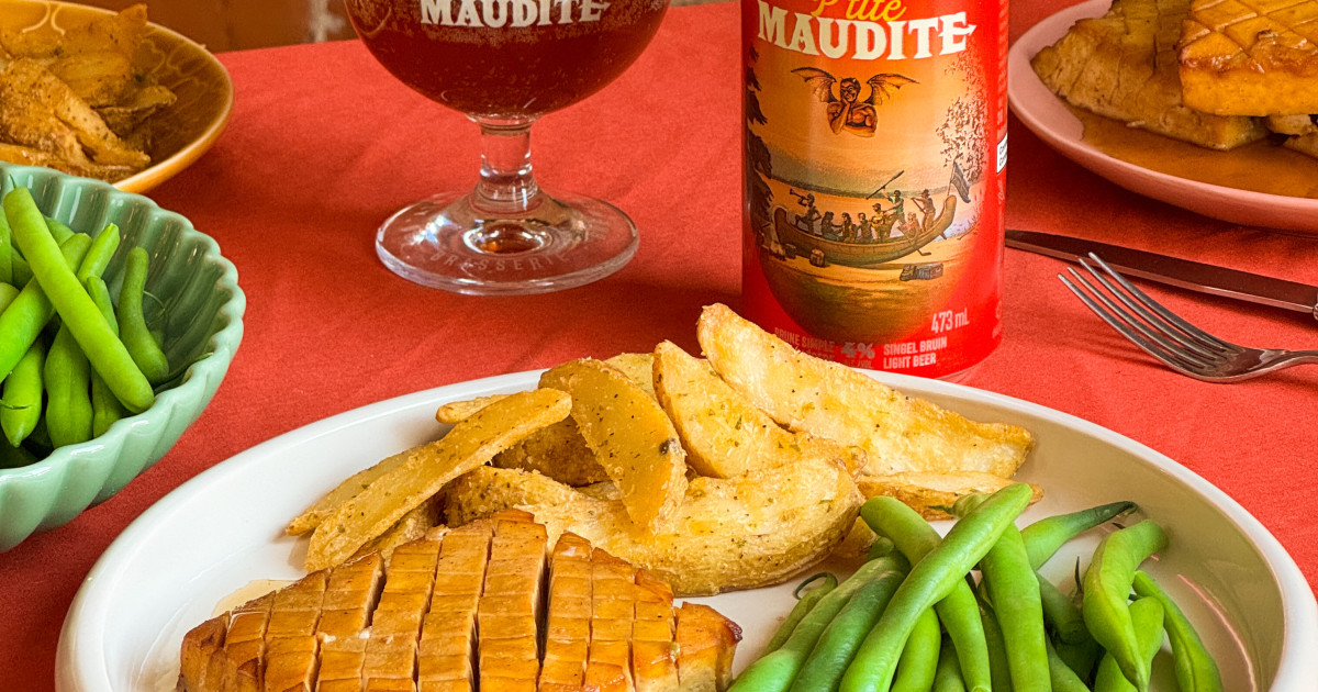 Tofu à l'érable et à la bière P'tite Maudite | Zeste