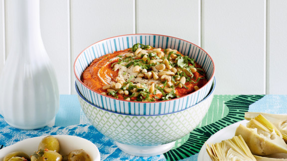 Recette de houmous aux poivrons rouges | Zeste